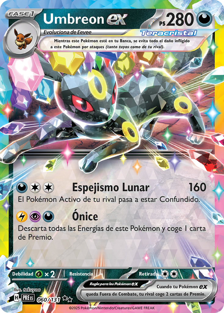 Umbreon ex (Evoluciones Prismáticas TCG) - WikiDex, la enciclopedia Pokémon