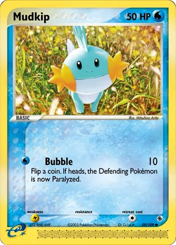 Mudkip (Rubí & Zafiro 59 TCG) - WikiDex, la enciclopedia Pokémon