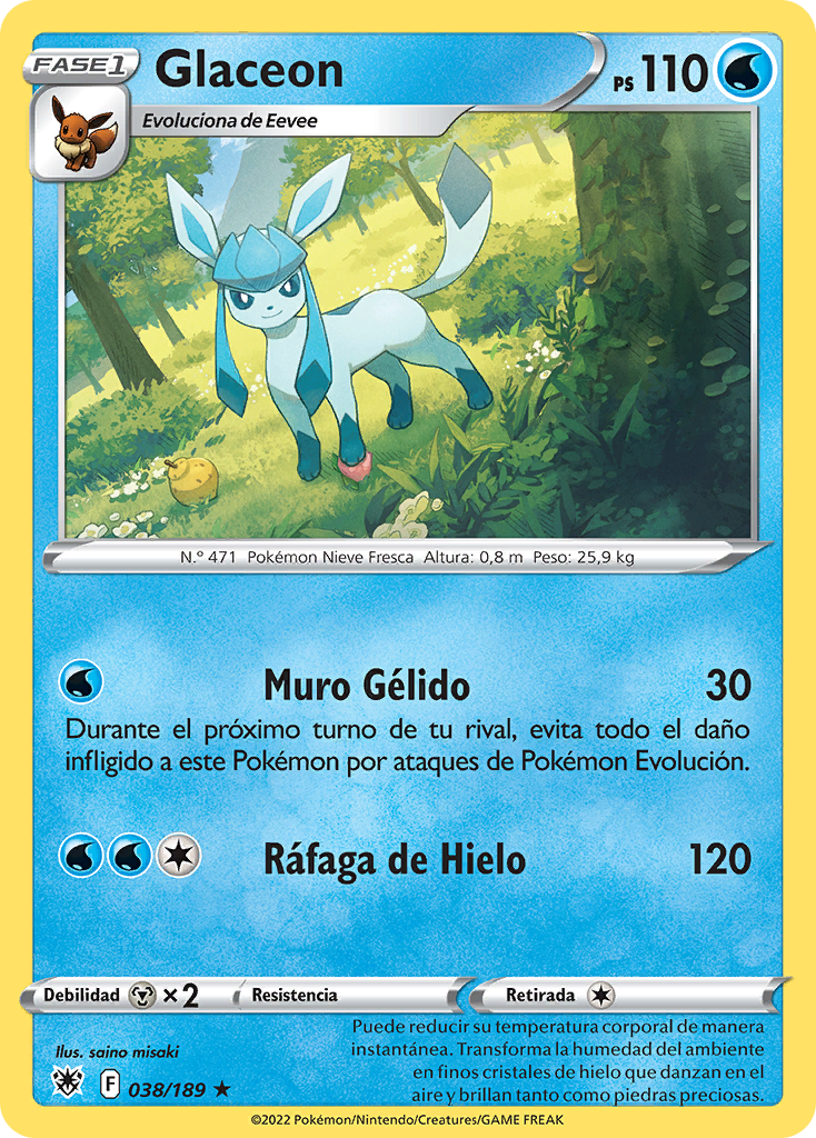 Glaceon (Resplandor Astral TCG) - WikiDex, la enciclopedia Pokémon