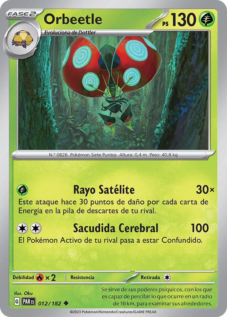 Orbeetle (Brecha Paradójica TCG) - WikiDex, la enciclopedia Pokémon