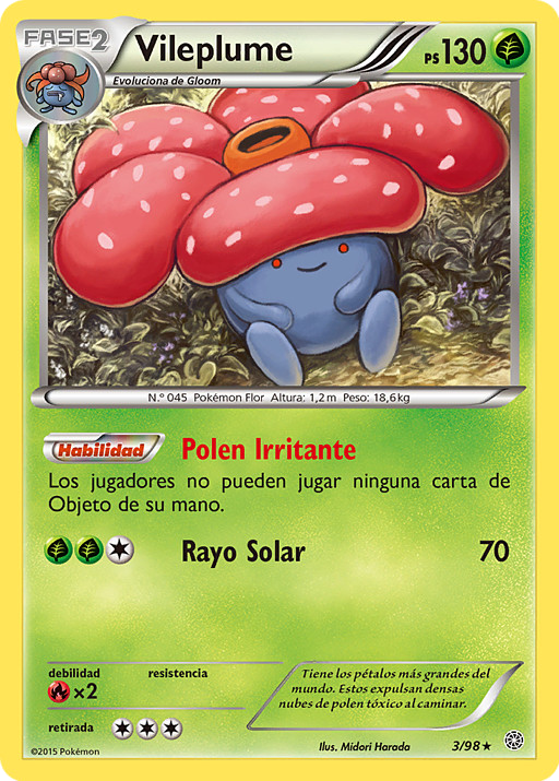 Vileplume (Antiguos Orígenes TCG) - WikiDex, la enciclopedia Pokémon