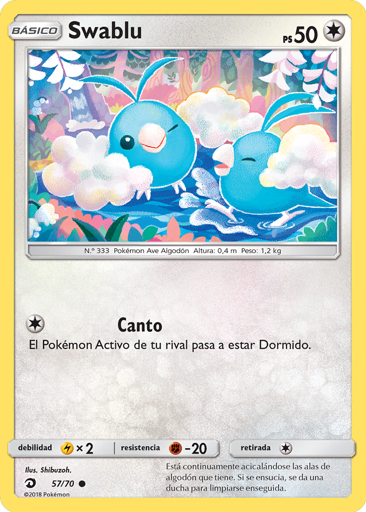 Swablu (Majestad de Dragones 57 TCG) - WikiDex, la enciclopedia Pokémon