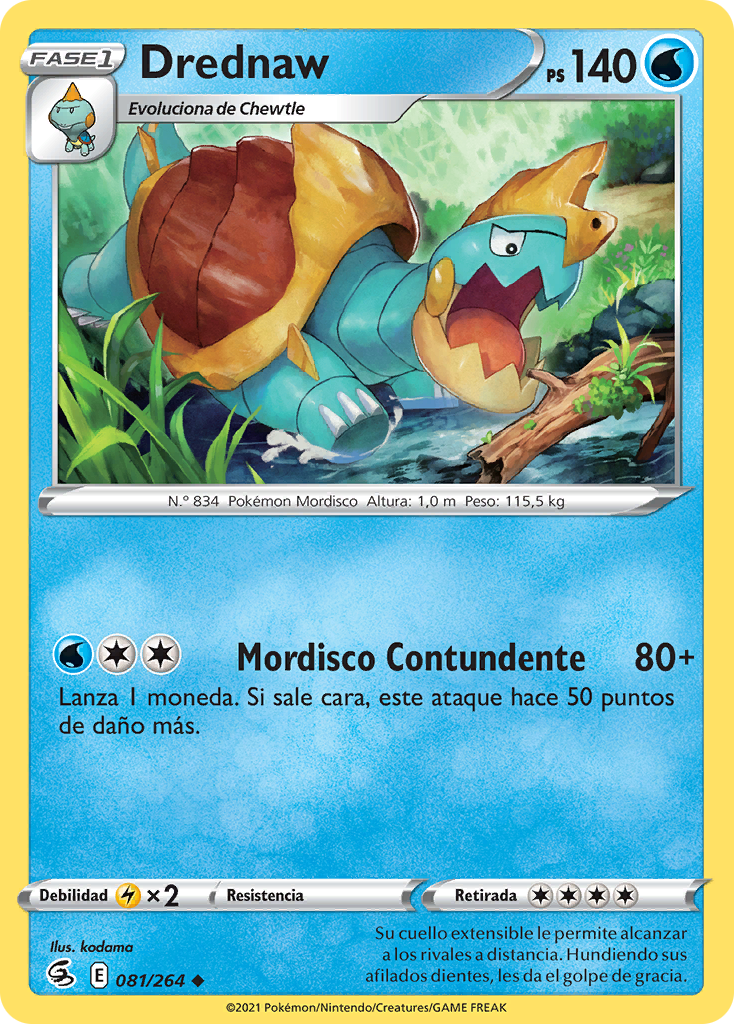 Drednaw (Golpe Fusión TCG) - WikiDex, la enciclopedia Pokémon