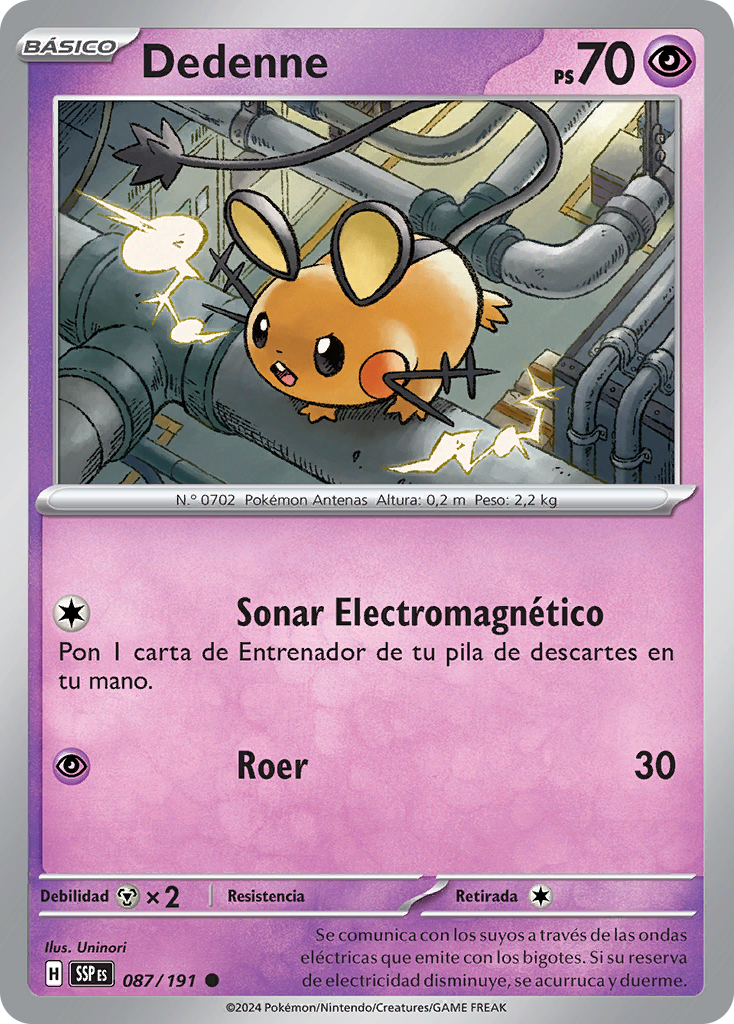 Dedenne (Chispas Fulgurantes TCG) - WikiDex, la enciclopedia Pokémon