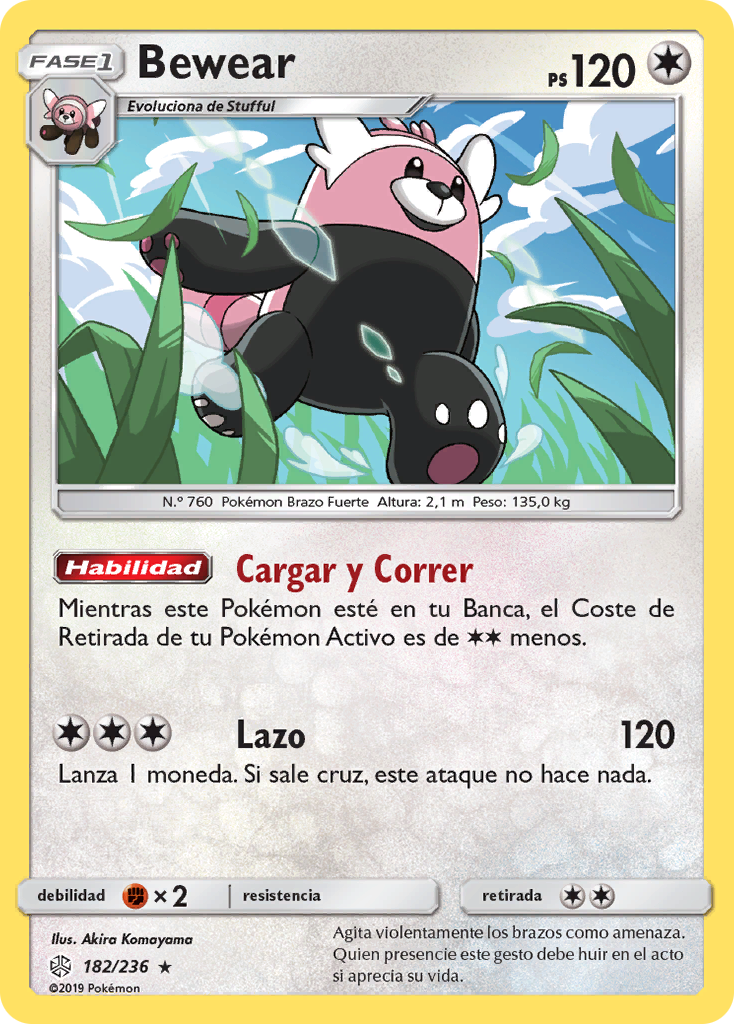 Bewear (Eclipse Cósmico TCG) - WikiDex, la enciclopedia Pokémon