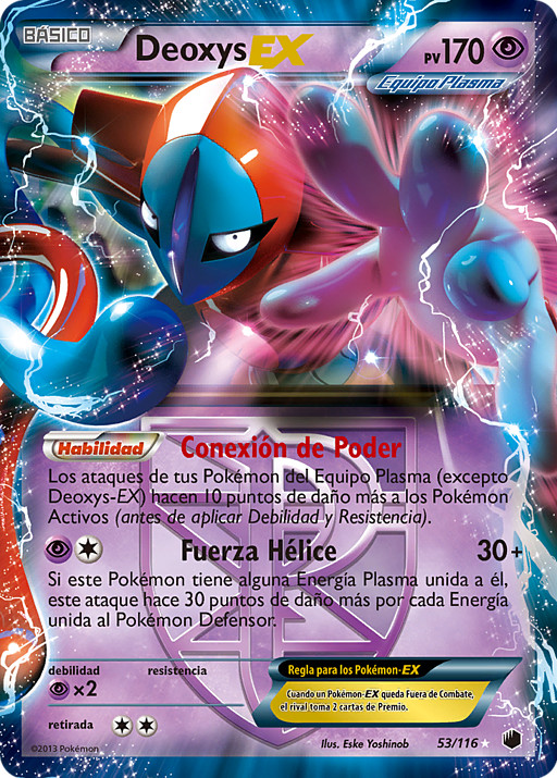 Deoxys-EX (Glaciación Plasma TCG) - WikiDex, la enciclopedia Pokémon