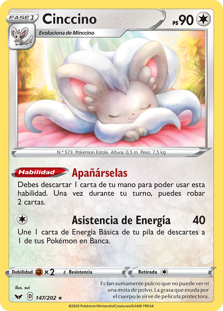 Cinccino (Espada y Escudo TCG) - WikiDex, la enciclopedia Pokémon