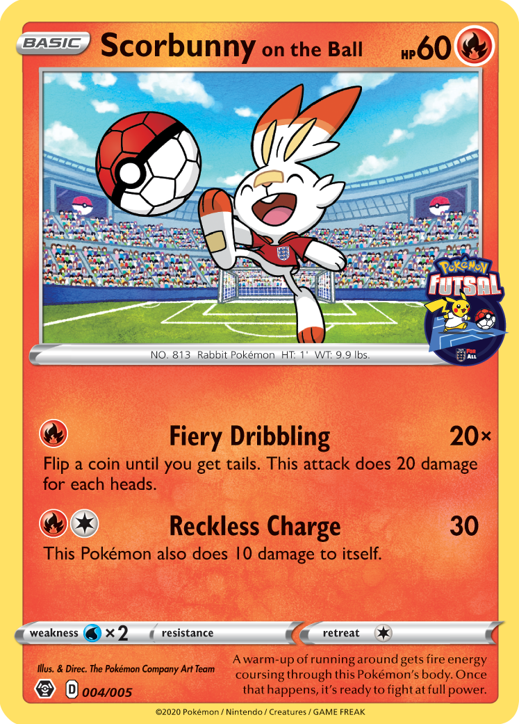 Scorbunny on the Ball (Pokémon Futsal TCG) - WikiDex, la enciclopedia ...