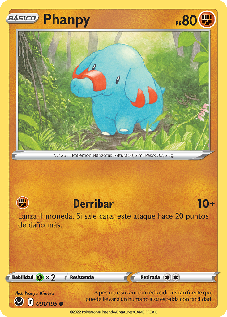 Phanpy (Tempestad Plateada TCG) - WikiDex, la enciclopedia Pokémon