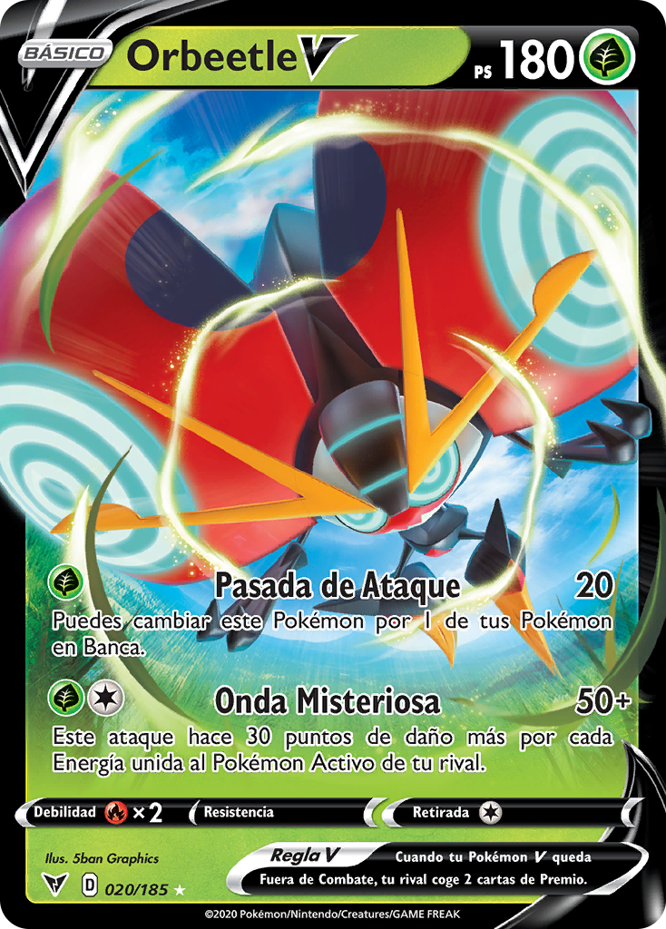 Orbeetle V (Voltaje Vívido TCG) - WikiDex, la enciclopedia Pokémon