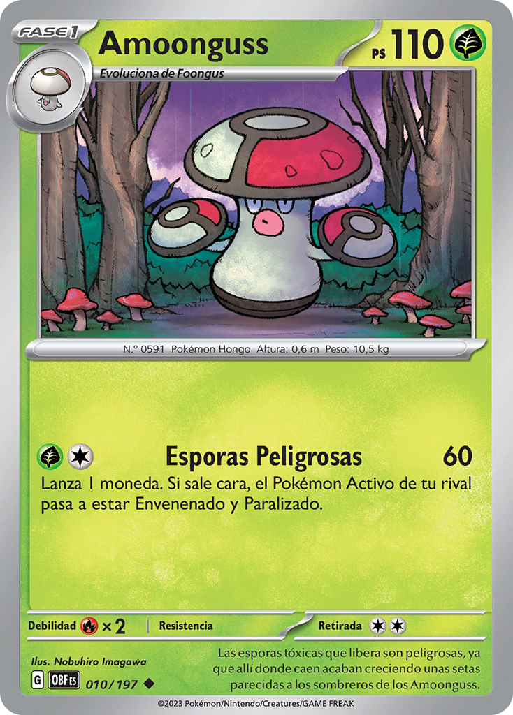 Amoonguss (Llamas Obsidianas TCG) - WikiDex, la enciclopedia Pokémon