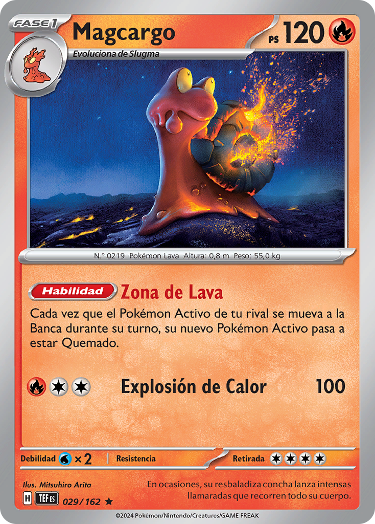 Magcargo (Fuerzas Temporales TCG) - WikiDex, la enciclopedia Pokémon