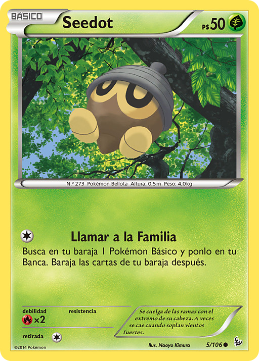 Seedot (Destellos de Fuego TCG) - WikiDex, la enciclopedia Pokémon