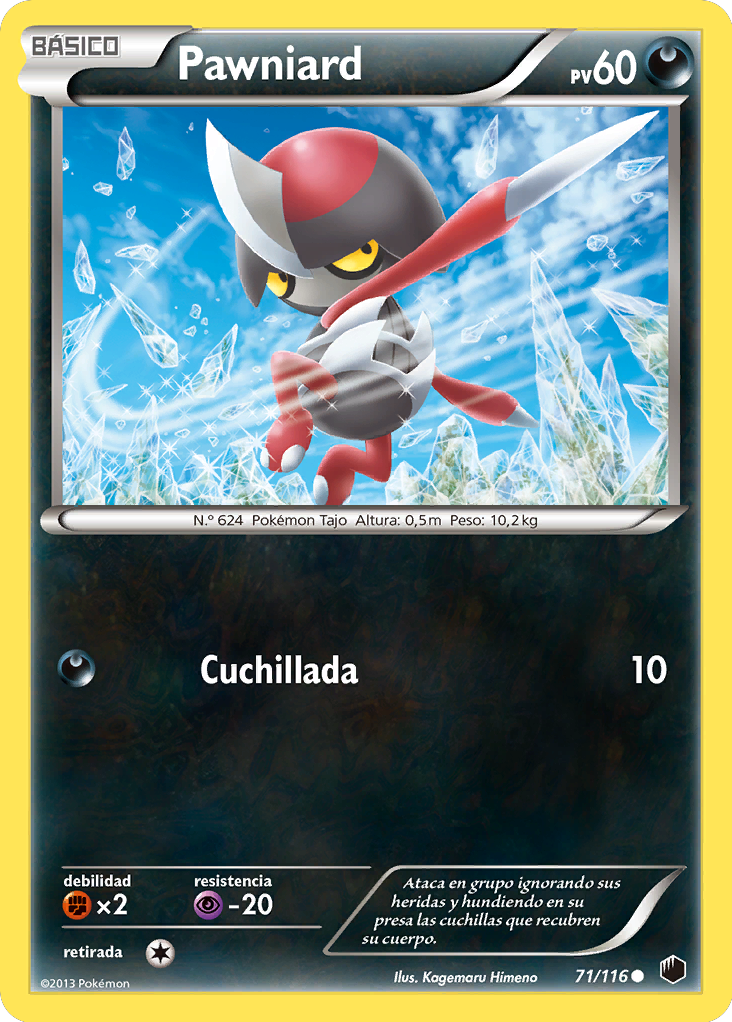 Pawniard (Glaciación Plasma 71 TCG) - WikiDex, la enciclopedia Pokémon