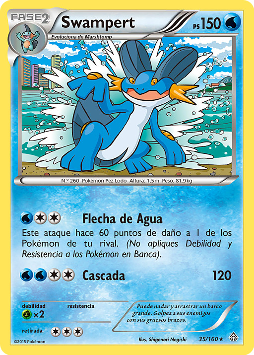 Swampert (Duelos Primigenios 35 TCG) - WikiDex, la enciclopedia Pokémon