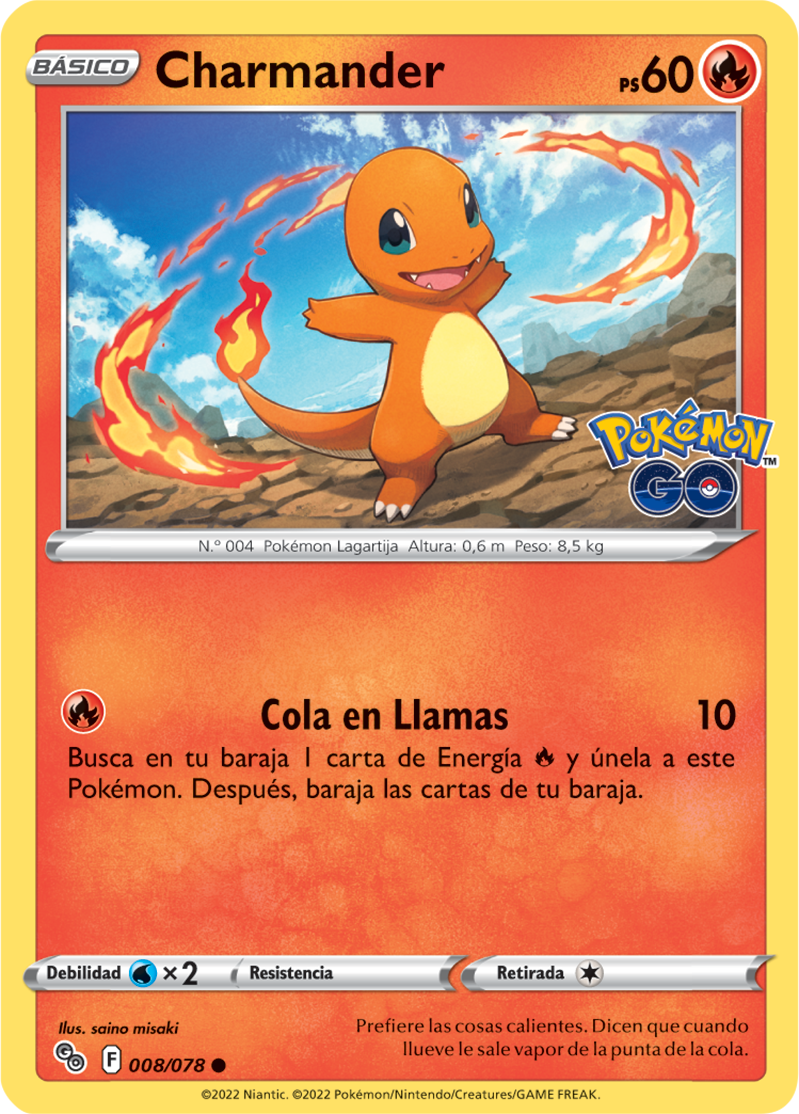 Charmander (Pokémon GO TCG) - WikiDex, la enciclopedia Pokémon