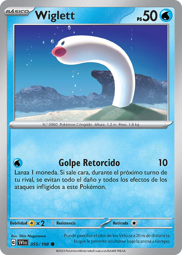 Wiglett (Escarlata y Púrpura 55 TCG) - WikiDex, la enciclopedia Pokémon