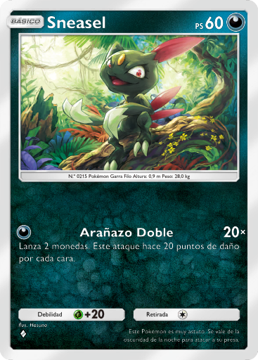 Sneasel (Pugna Espaciotemporal TCG Pocket) - WikiDex, la enciclopedia ...