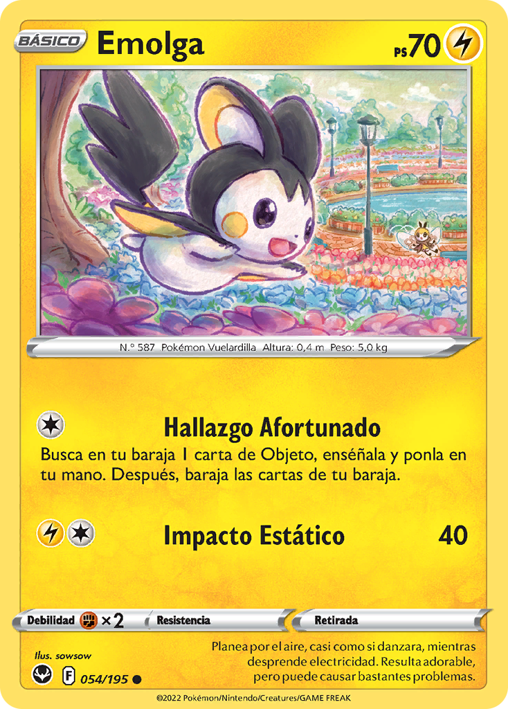 Emolga (Tempestad Plateada TCG) - WikiDex, la enciclopedia Pokémon
