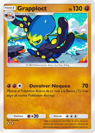 Grapploct (Genes Formidables TCG Pocket) - WikiDex, la enciclopedia Pokémon