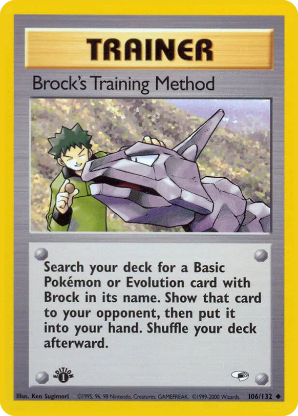 Brock's Training Method (TCG) - WikiDex, la enciclopedia Pokémon