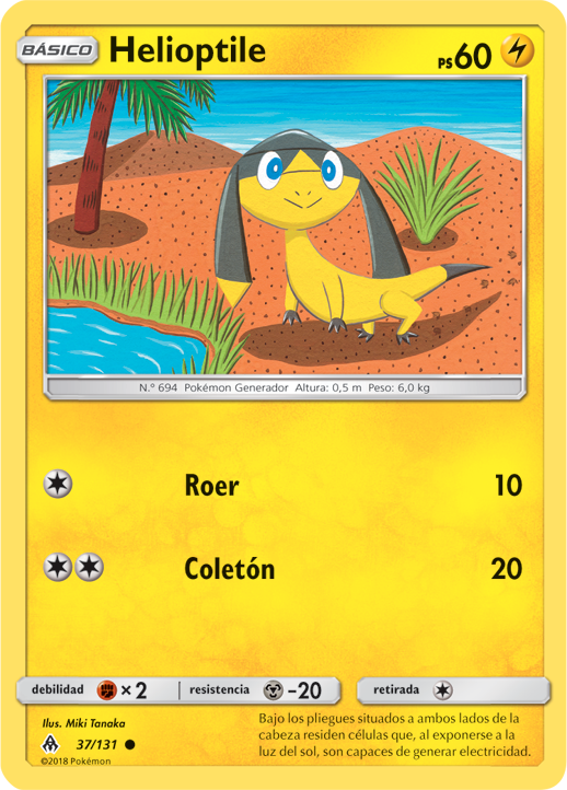 Helioptile (Luz Prohibida TCG) - WikiDex, la enciclopedia Pokémon