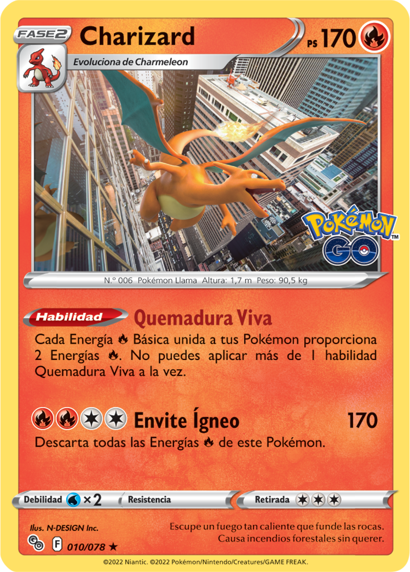 Charizard (Pokémon GO TCG) - WikiDex, la enciclopedia Pokémon