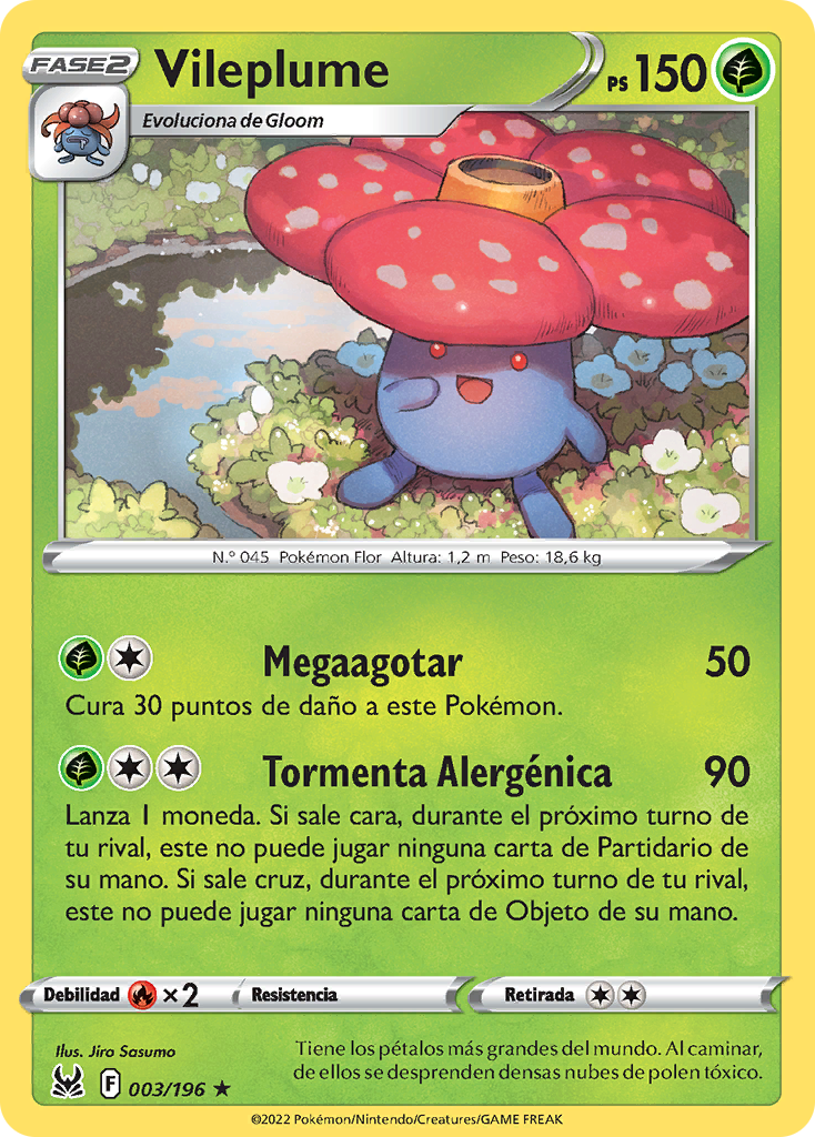 Vileplume (Origen Perdido TCG) - WikiDex, la enciclopedia Pokémon