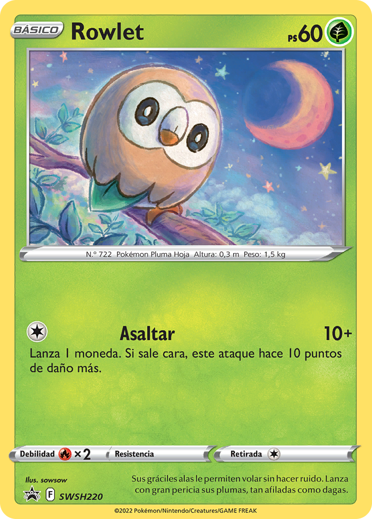 Rowlet (SWSH Promo 220 TCG) - WikiDex, la enciclopedia Pokémon
