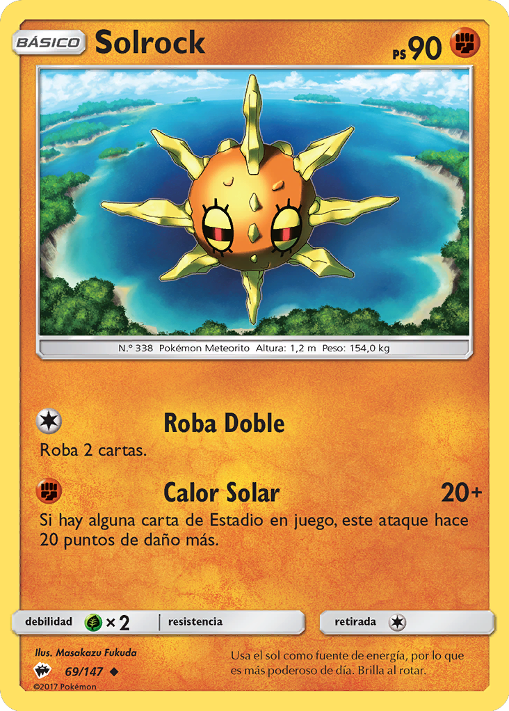 Solrock (Sombras Ardientes TCG) - WikiDex, la enciclopedia Pokémon