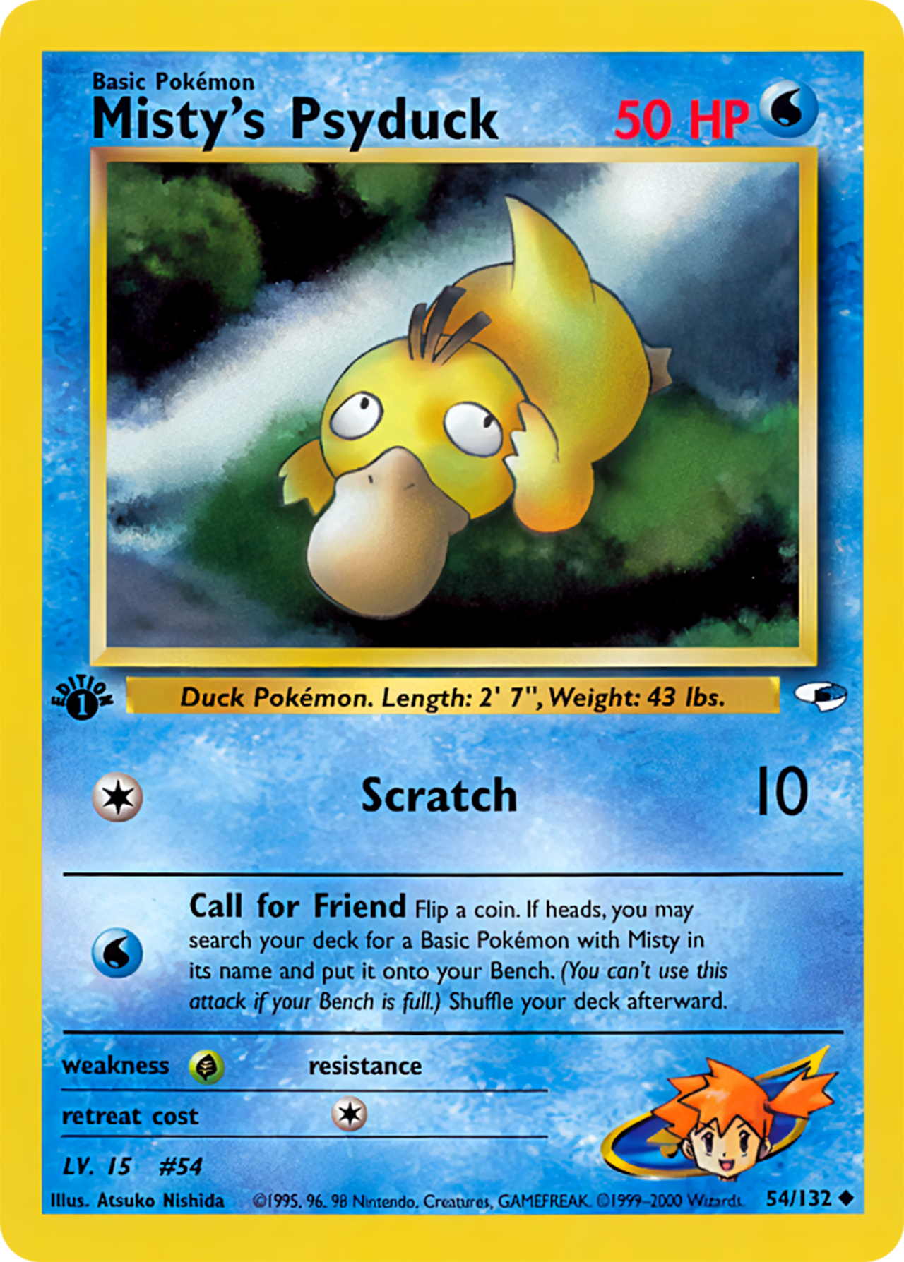 Misty's Psyduck (Gym Heroes TCG) - WikiDex, la enciclopedia Pokémon