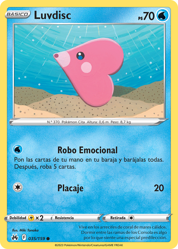 Luvdisc (Cenit Supremo TCG) - WikiDex, la enciclopedia Pokémon