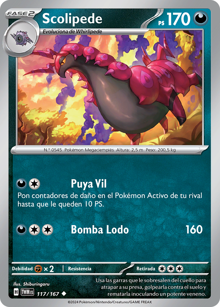 Scolipede (Mascarada Crepuscular TCG) - WikiDex, la enciclopedia Pokémon