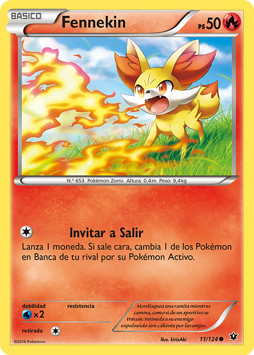 Fennekin (Destinos Enfrentados 11 TCG) - WikiDex, la enciclopedia Pokémon