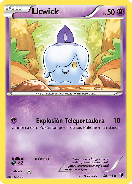 Litwick (Nobles Victorias 58 TCG) - WikiDex, la enciclopedia Pokémon