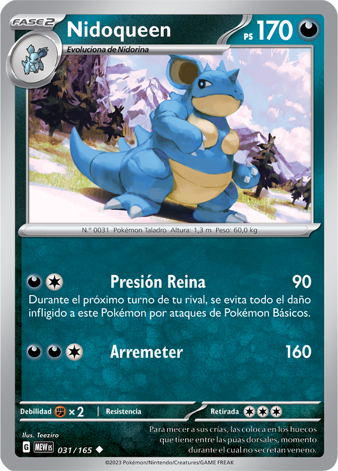 Nidoqueen (151 TCG) - WikiDex, la enciclopedia Pokémon