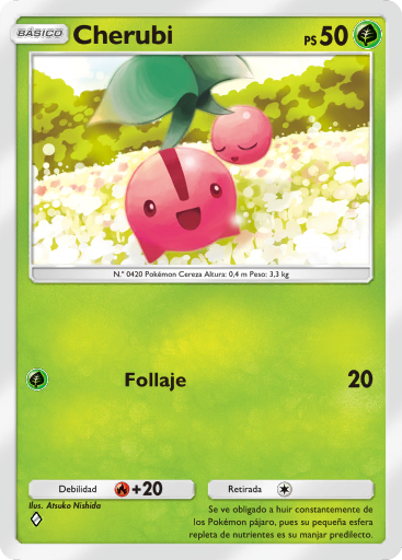 Cherubi (Luz Triunfal TCG Pocket) - WikiDex, la enciclopedia Pokémon