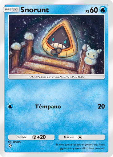 Snorunt (Luz Triunfal TCG Pocket) - WikiDex, la enciclopedia Pokémon