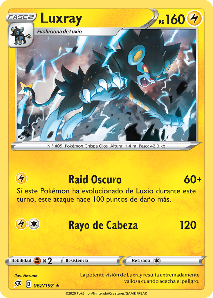 Luxray (Choque Rebelde TCG) - WikiDex, la enciclopedia Pokémon