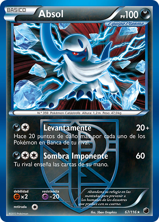 Absol (Glaciación Plasma TCG) - WikiDex, la enciclopedia Pokémon