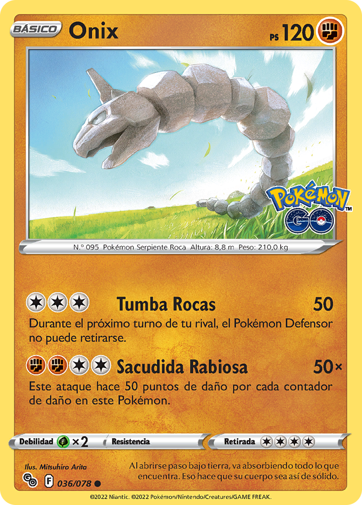Onix (Pokémon GO TCG) - WikiDex, la enciclopedia Pokémon