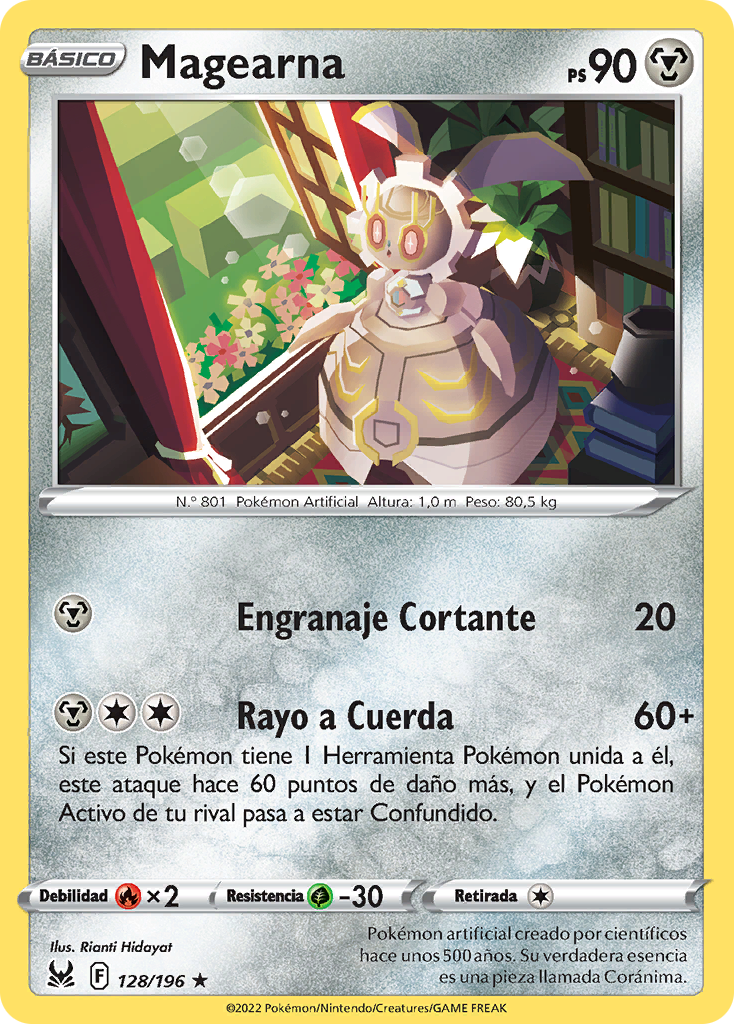 Magearna (Origen Perdido TCG) - WikiDex, la enciclopedia Pokémon