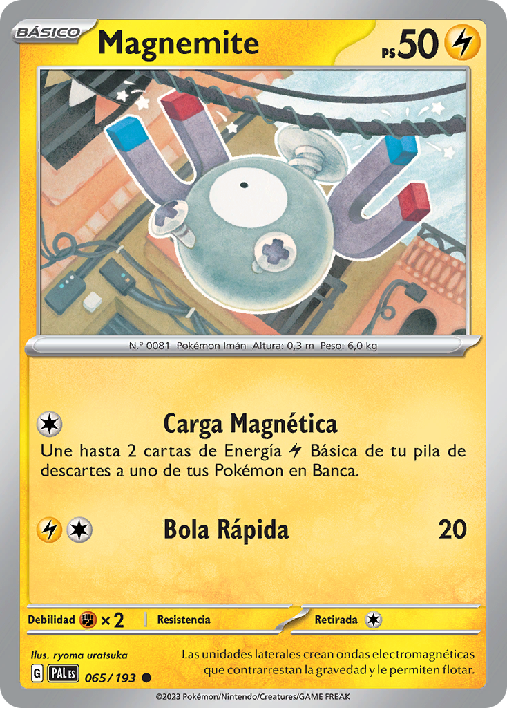 Magnemite (Evoluciones en Paldea TCG) - WikiDex, la enciclopedia Pokémon