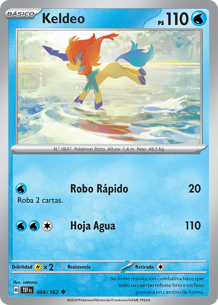 Keldeo (Fuerzas Temporales TCG) - WikiDex, la enciclopedia Pokémon