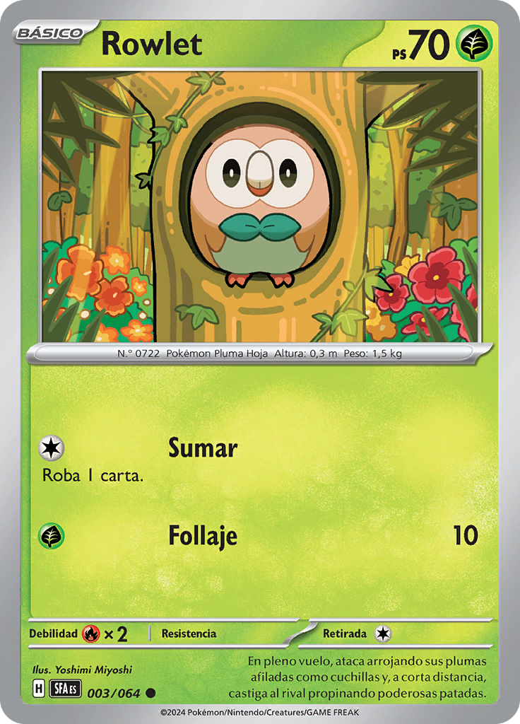 Rowlet (Fábula Sombría TCG) - WikiDex, la enciclopedia Pokémon