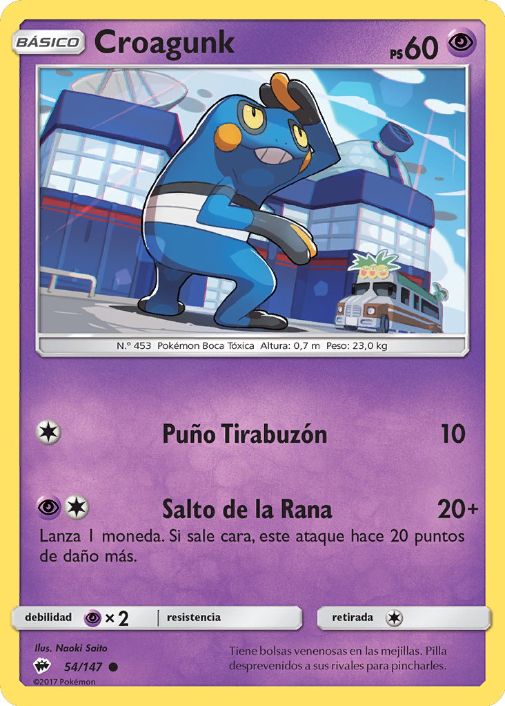 Croagunk (Sombras Ardientes TCG) - WikiDex, la enciclopedia Pokémon