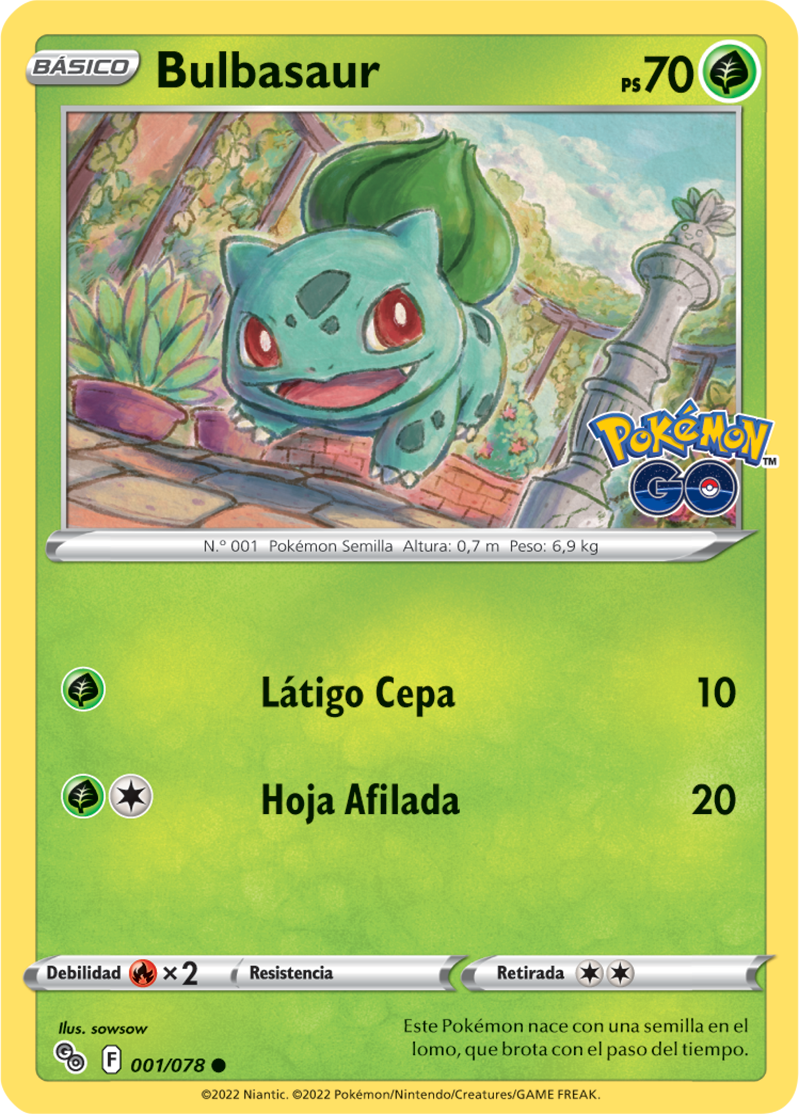 Bulbasaur (Pokémon GO TCG) - WikiDex, la enciclopedia Pokémon