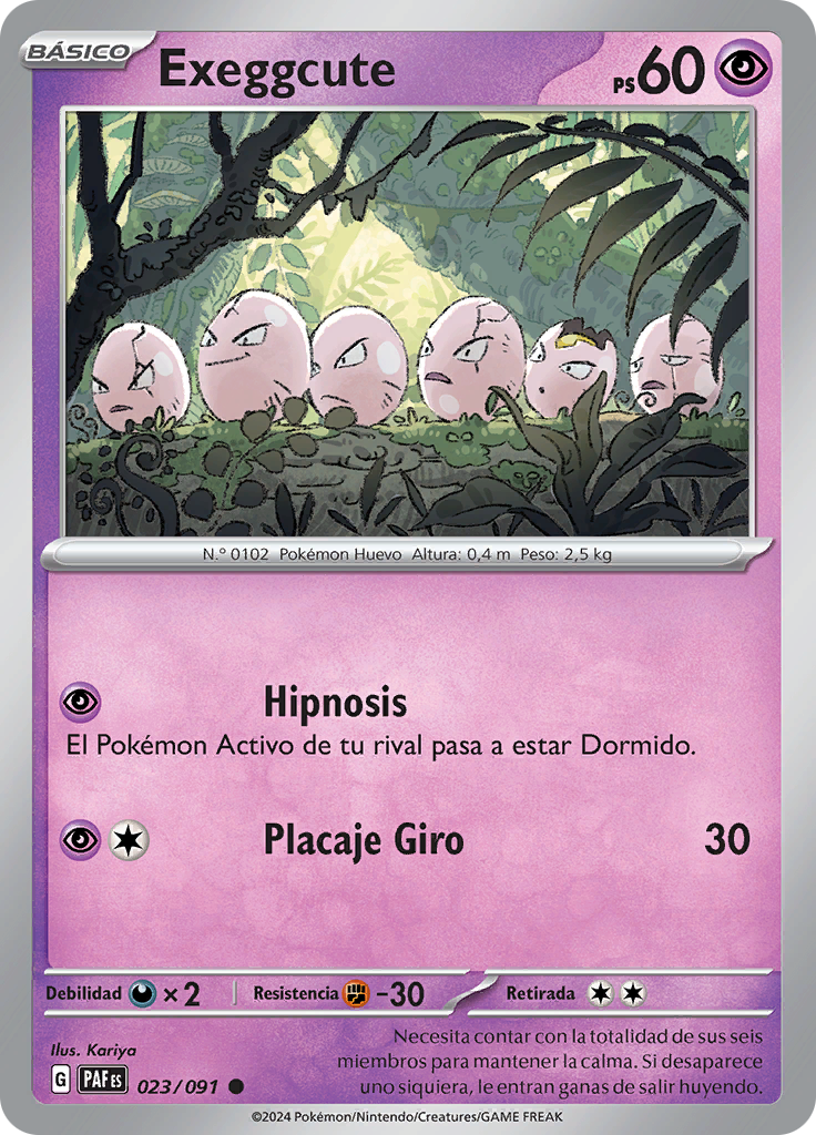 Exeggcute (Destinos de Paldea TCG) - WikiDex, la enciclopedia Pokémon
