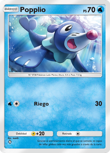 Popplio (Arboleda de Eevee TCG Pocket) - WikiDex, la enciclopedia Pokémon