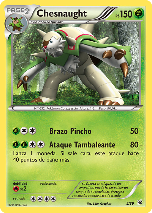 Chesnaught (Bienvenidos a Kalos TCG) - WikiDex, la enciclopedia Pokémon
